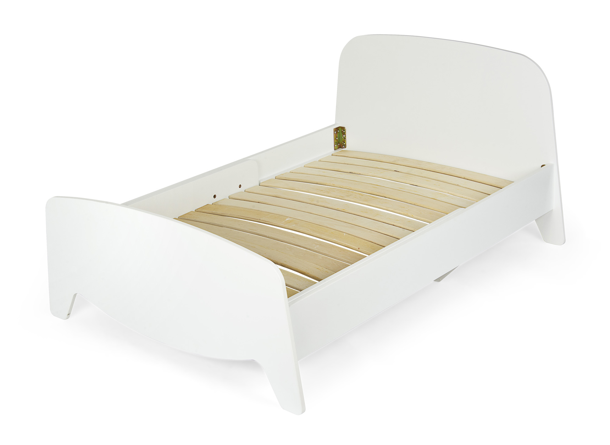 Lit d'enfant moderne extensible Couleur Blanche Leomark FR